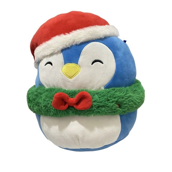 Kellytoy | Toys | Squishmallow Puff The Penguin Christmas Wreath And ...